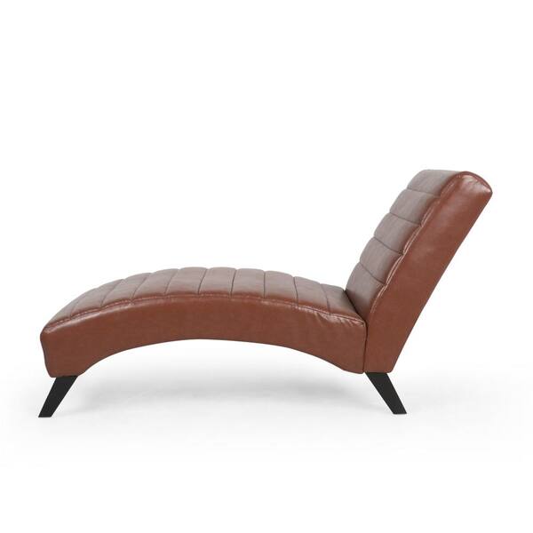 Cognac chaise lounge store