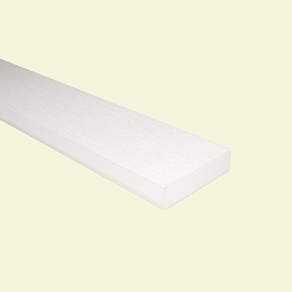 AZEK Trim 1 in. x 3-1/2 in. x 8 ft. Frontier Trim PVC Board 739651 ...