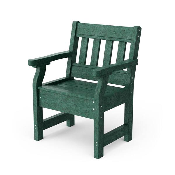 Wildridge Heritage Turf Green HDPE Plastic Outdoor Garden Chair LCC-123 ...