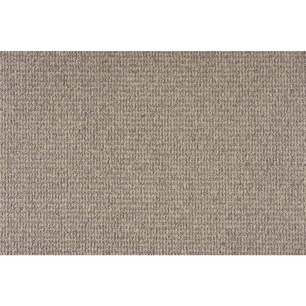 Natural Harmony Havasu Ash Gray 12 ft. 32 oz. Wool Loop Carpet ...