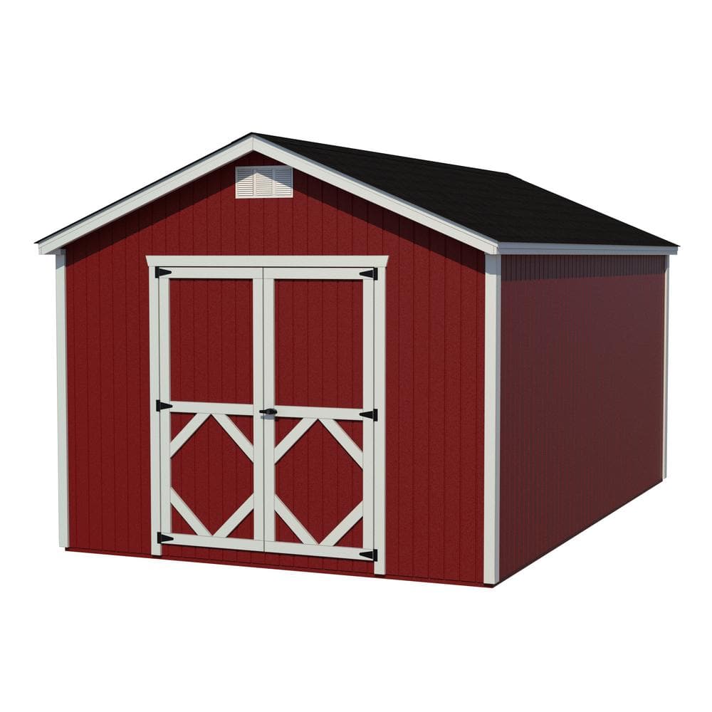 Little Cottage Co. Classic Gable 12 ft. x 16 ft. Outdoor Wood Storage ...