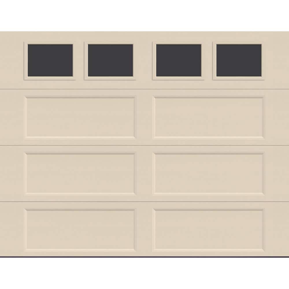 Clopay Bridgeport Steel Extended Panel 9ft. x 7ft. Non-Insulated Almond ...