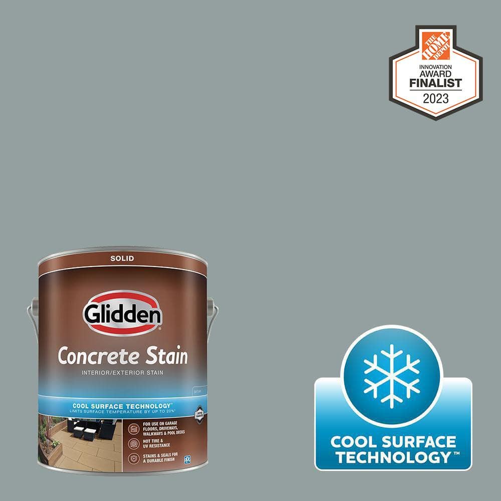 Glidden 1 gal. PPG1036-4 After The Storm Solid Interior/Exterior ...