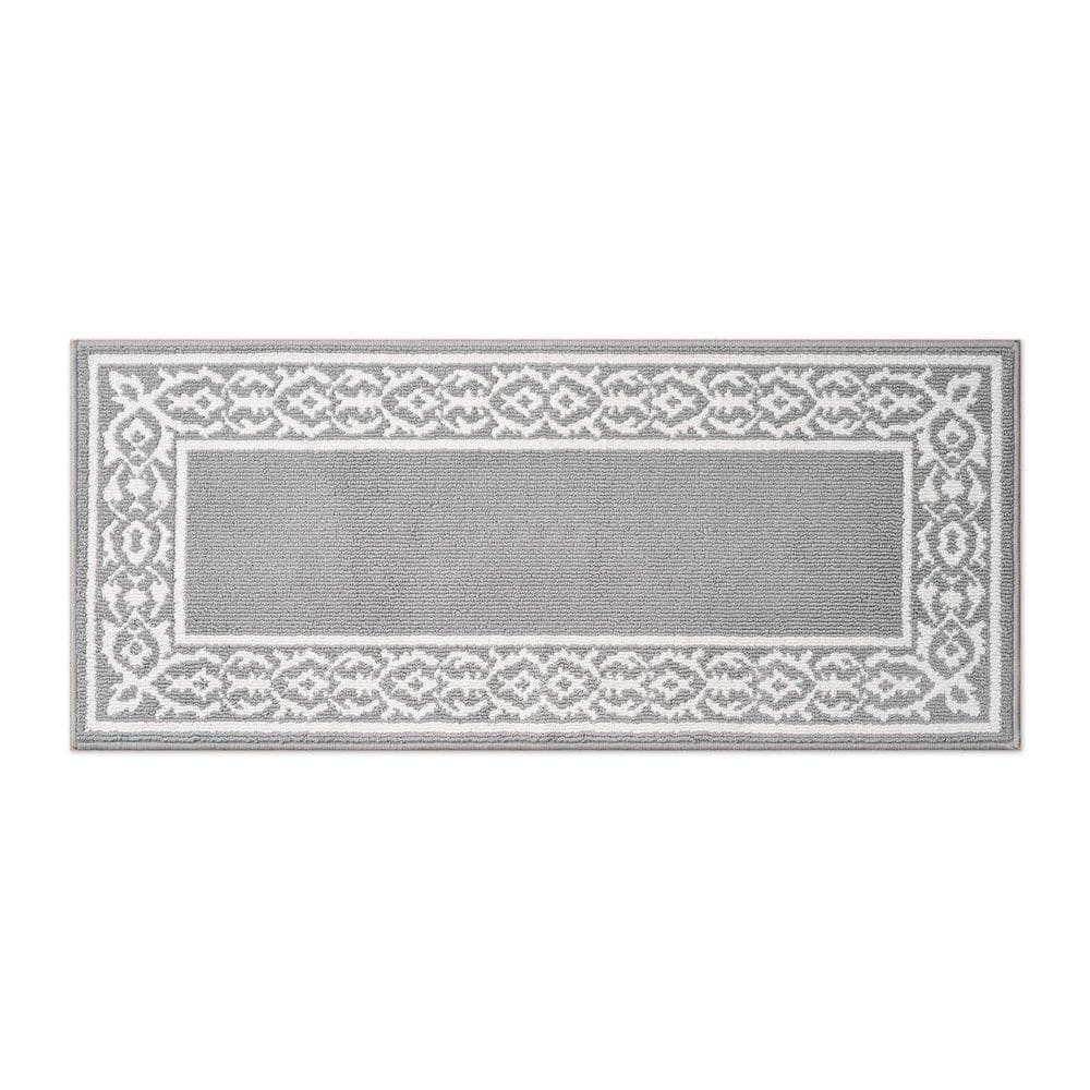 Laura Ashley Lorreta 2-Tone Light Gray/Ivory 2 ft. x 5 ft. Tufted ...