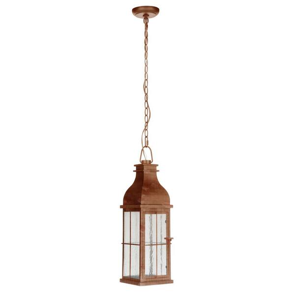CRAFTMADE Vincent 1 Light Weathered Copper Finish LED Outdoor Ceiling ...