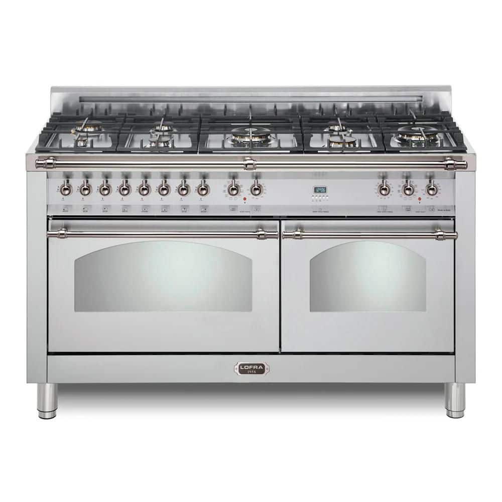 Lofra Dolcevita Series 60 in. 8 Burners Freestanding Dual Fuel Natural ...