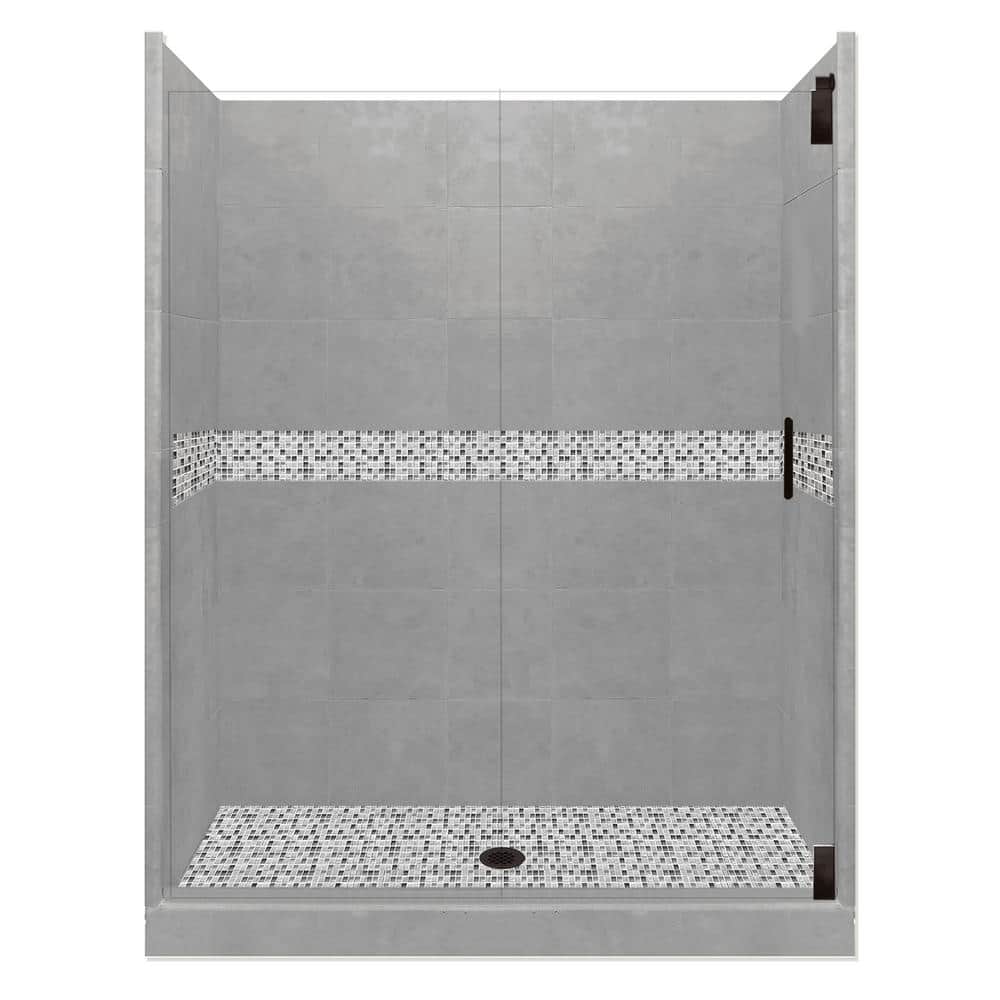 American Bath Factory Del Mar Grand Hinged 42 in. x 54 in. x 80 in ...
