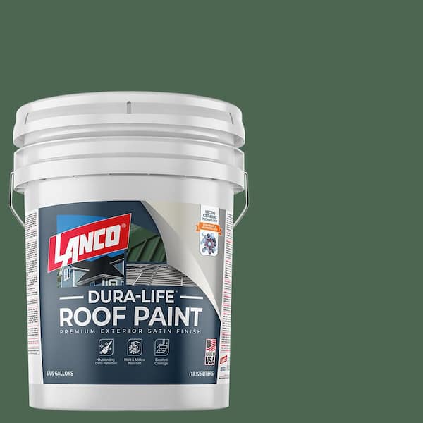 Lanco Dura Life 5 Gal. DL4229 Canopy Green Satin Exterior Roof Paint ...