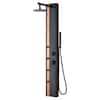 PULSE Showerspas Eclipse 57 in. 4-Jet 2.5 GPM Shower Panel System with ...