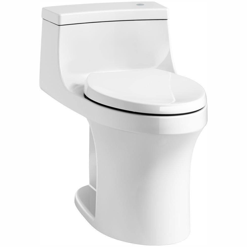 KOHLER San Souci Touchless Comfort Height 1-Piece 1.28 GPF Single Flush ...