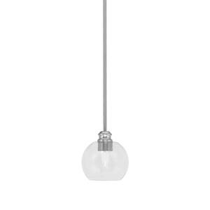 Albany 60-Watt 1-Light Brushed Nickel Pendant Mini Pendant Light Silver ...