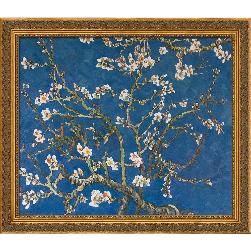 LA PASTICHE Branches of an Almond Tree in Blossom with Baroque Antique ...