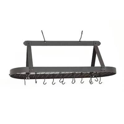 Old Dutch 12 in. x 11 in. x 22 in. Graphite Pot Rack-055GU - The Home Depot