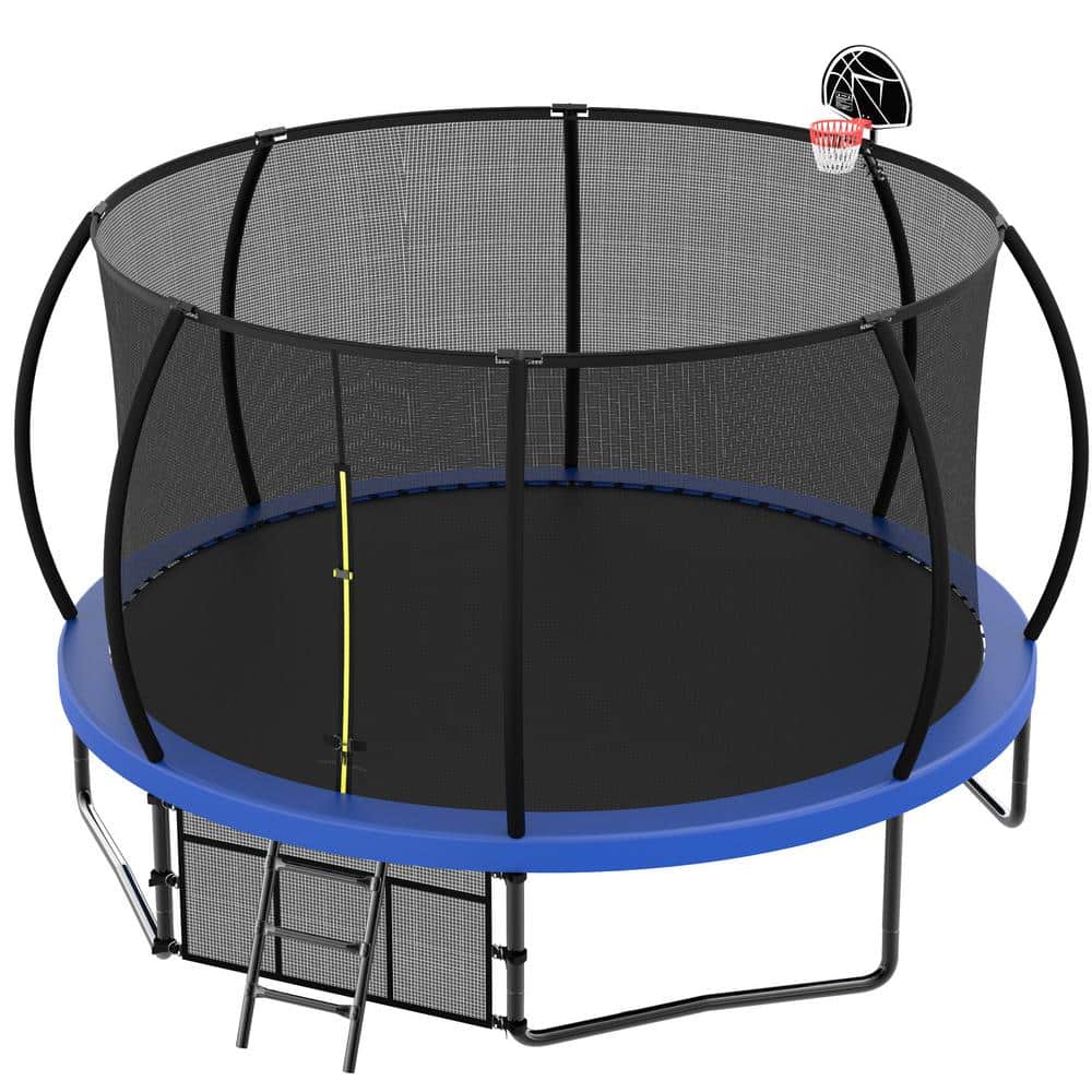 Boosicavelly 14 ft. Blue Galvanized Anti-Rust Outdoor Round Coating ...