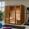 SUNRAY SAUNAS Roslyn 4-Person Infrared Cedar Sauna HL400KS - The Home Depot