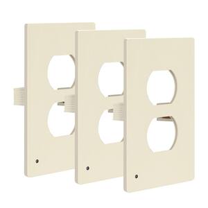 TOPGREENER 1-Gang Gold Duplex Outlet Plastic Screwless Midsize Wall ...