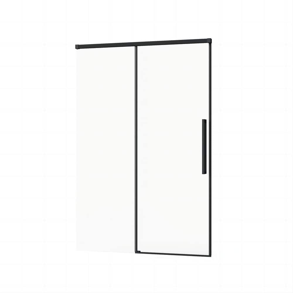ANGELES HOME 48 in. W x 72 in. H Sliding Semi-Frameless Showerdoor in ...