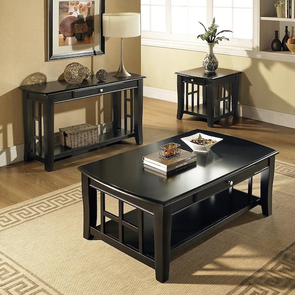 Unbranded Cassidy Ebony Transitional End Table HA250E