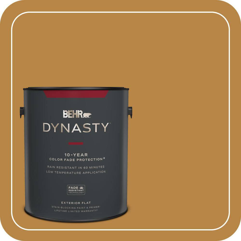 BEHR DYNASTY 1 gal. #M270-7 Wild Ginger Flat Exterior Stain-Blocking ...