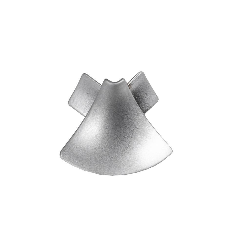 DURAL T-Cove 1/2 in. Connection Wall/Flr Ext Crnr Aluminum Hi-Gloss ...