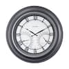 AcuRite 24 in. LED-Illuminated Outdoor Wall Clock with Thermometer ...