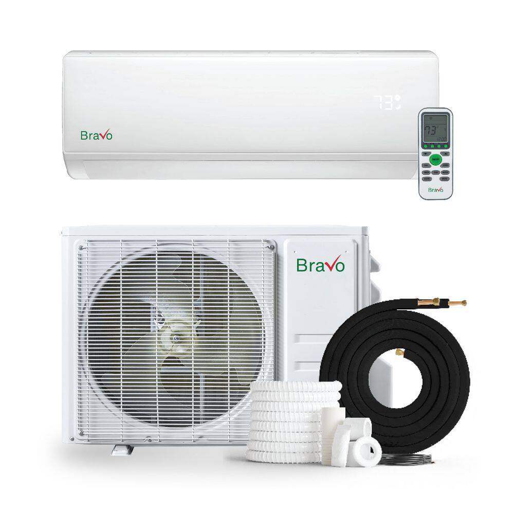 Bravo 18,000 BTU 1.5 Ton 17 SEER2 Roma Ductless Mini Split Air ...