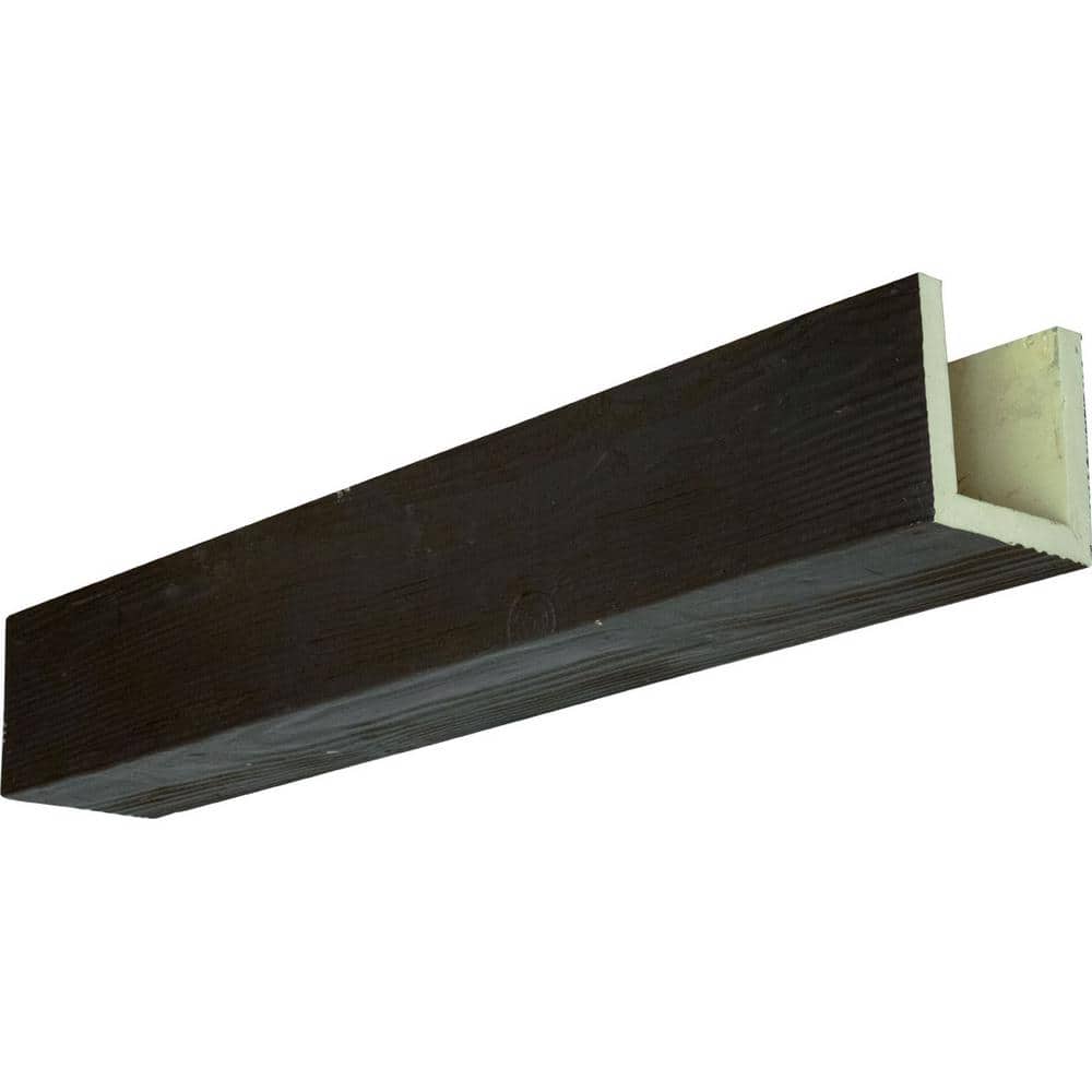 Ekena Millwork 4 in. x 10 in. x 22 ft. 3-Sided (U-Beam) Sandblasted ...