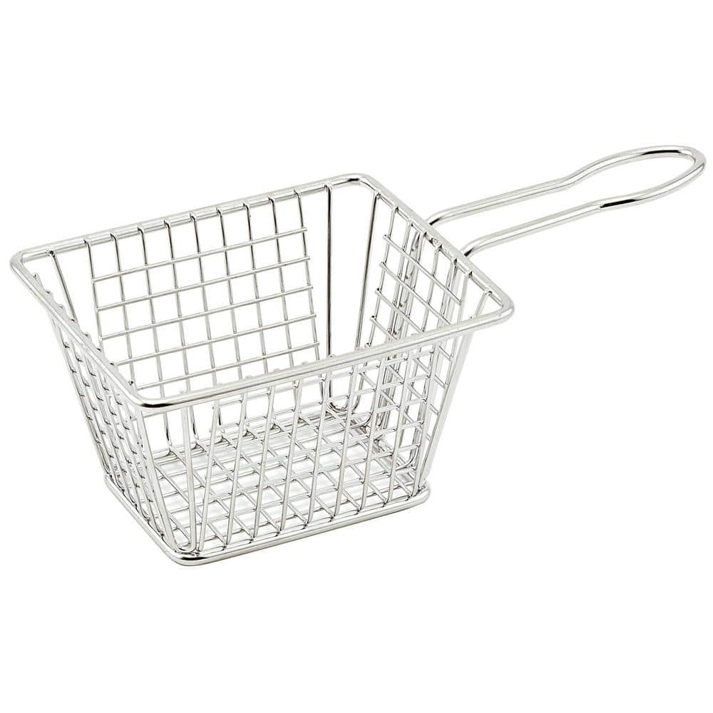Winco Rectangular Mini Fry Basket FBM-544T - The Home Depot