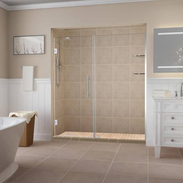 Aston Belmore Gs 57 25 In To 58 25 In X 72 In Frameless Hinged
