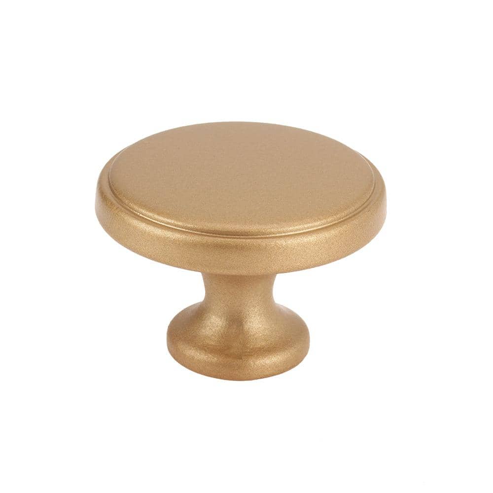 TOPEX Italian Designs Collection 1.38 in. Matte Brass Round ...