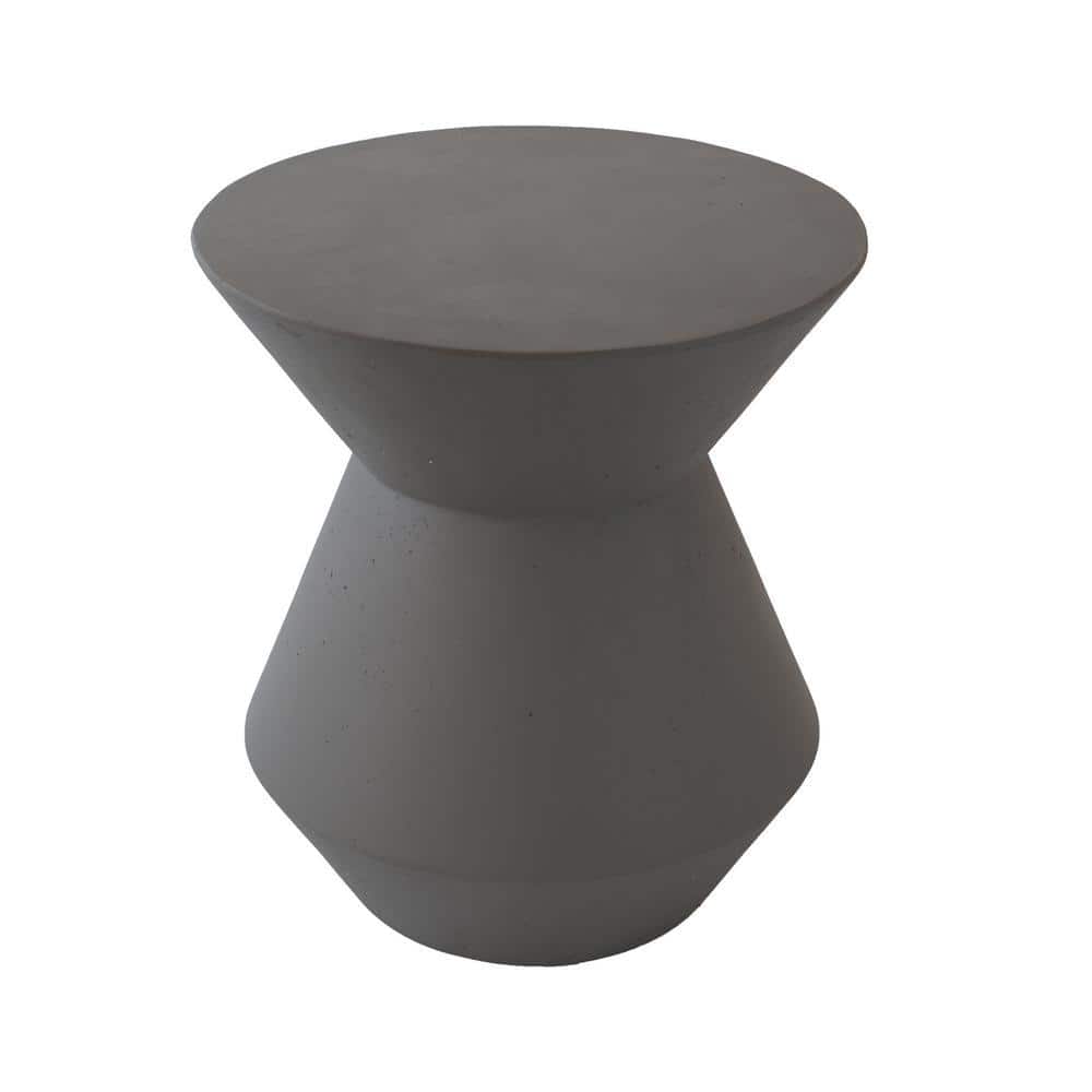 BOPOREA MEGO LLC 17.75 in. Stone Modern Decorative Garden Stool-Heavy ...
