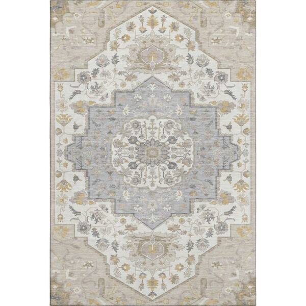 Addison Rugs Mayfield Premium Machine Washable Abstract AMF985 Beige 9 ...