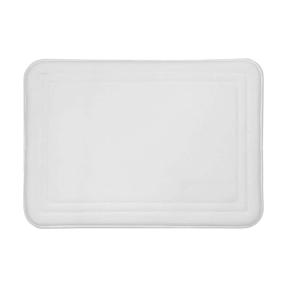 ACHIM Elle White 17 in. x 24 in. Memory Foam Mat MFMTELWH24 - The Home ...