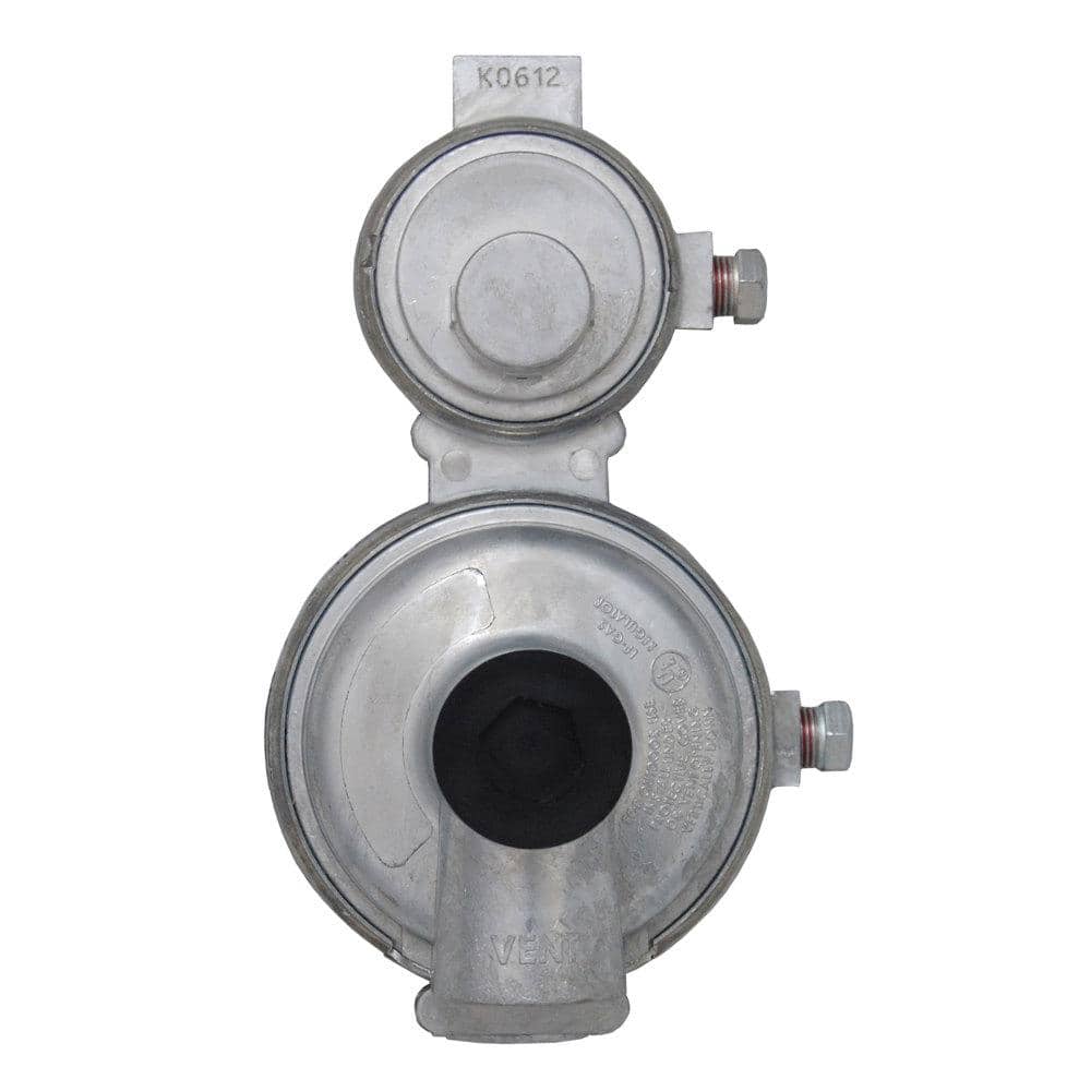 MEC 1/4 in. FNPT Inlet x 3/8 in. FNPT Outlet Compact 2-Stage Regulator ...