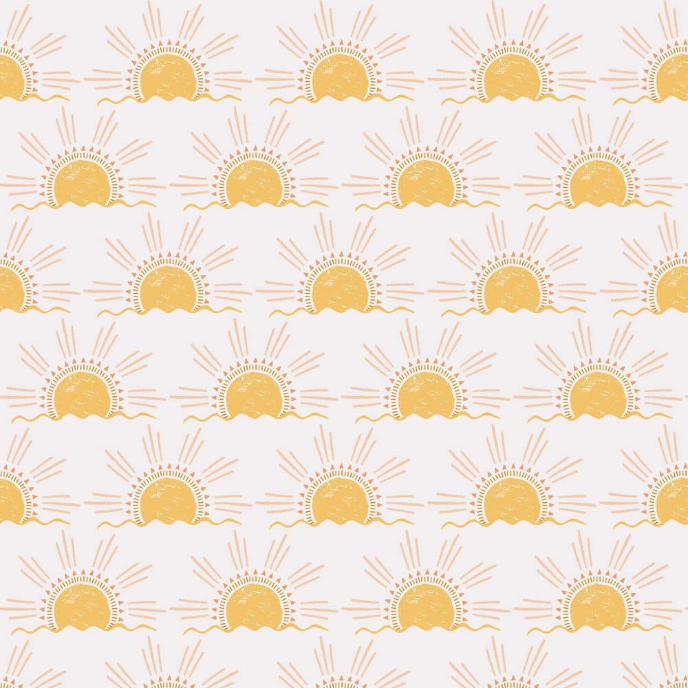 Tempaper Yellow Suns Vinyl Peel and Stick Wallpaper Roll (Covers 28 sq ...
