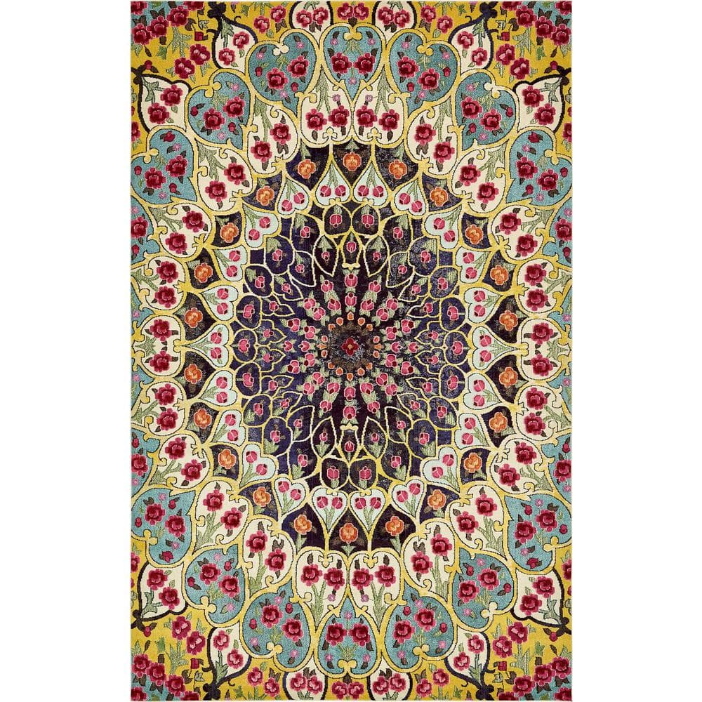 Unique Loom Vita O' Keefe Multi 10' 6 x 16' 5 Area Rug 3139969 - The ...