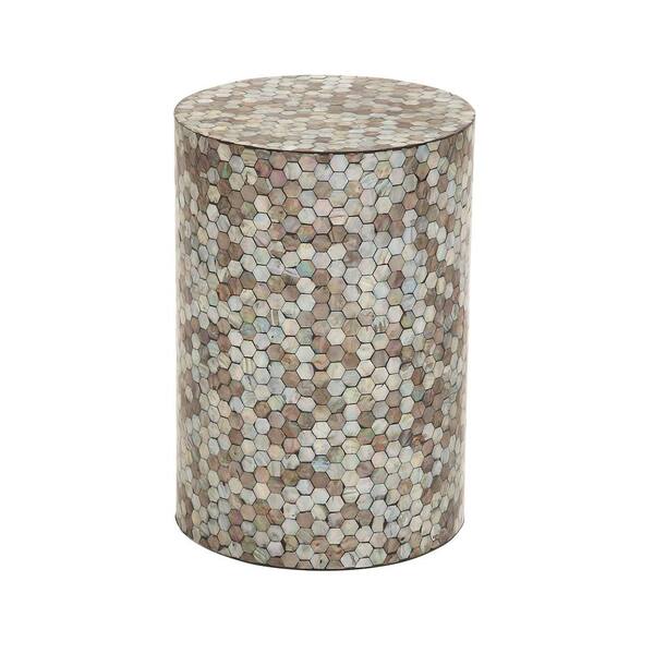 Litton Lane 14 in. Multi Colored Handmade Mosaic Geometric Large ...