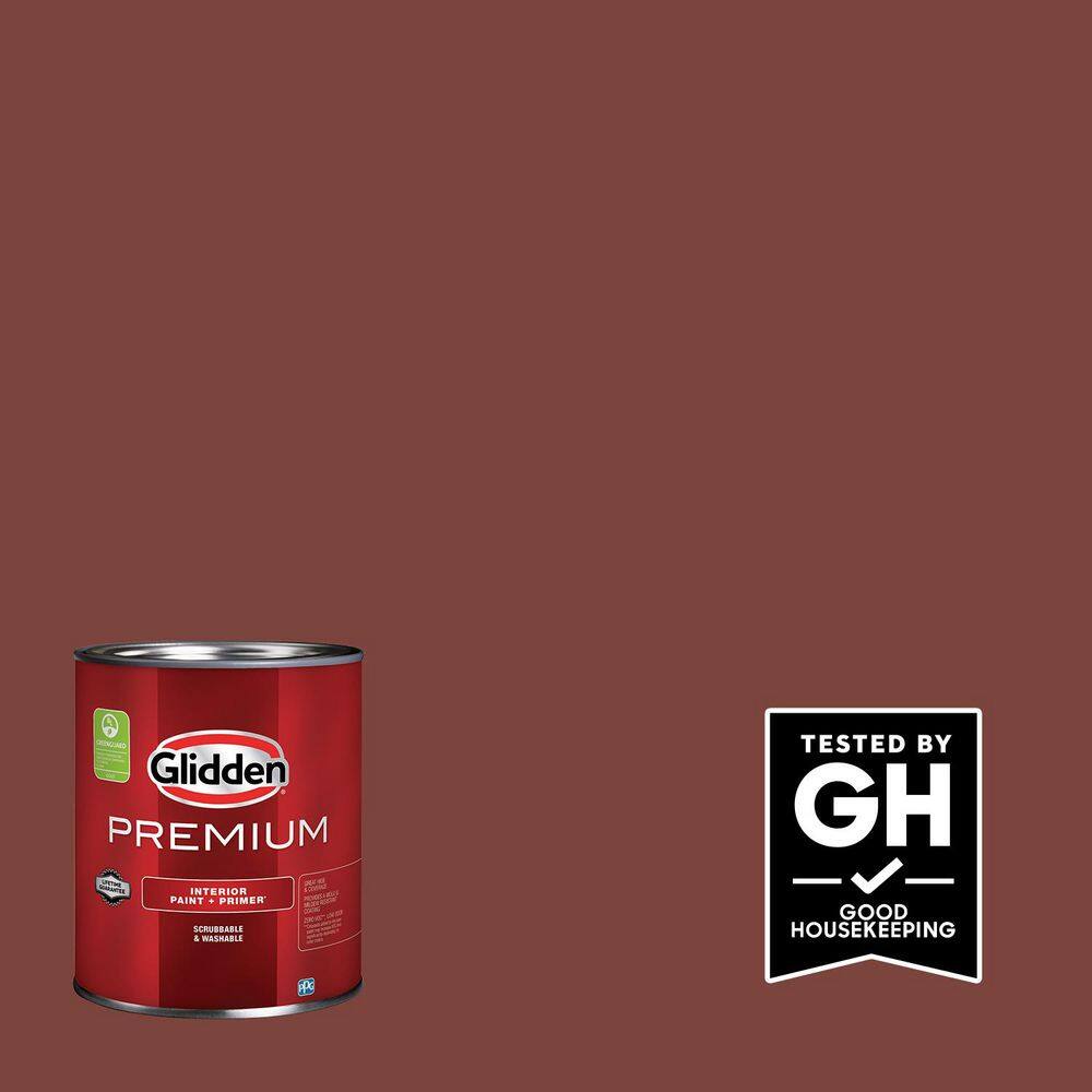 Glidden Premium 1 qt. PPG1059-7 Sweet Spiceberry Flat Interior Latex ...