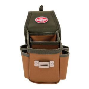 BUCKET BOSS Four Barrel Sheath Tool Belt Pouch with FlapFit 54184