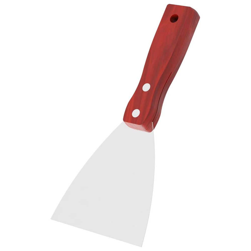 KIWDZFU 4 Inch Stainless Steel Joint Taping Knife with Wooden Handle ...