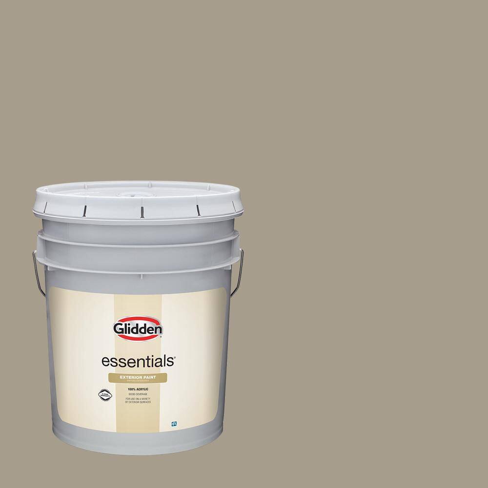 Glidden Essentials 5 gal. PPG1024-5 Stonehenge Greige Satin Exterior ...