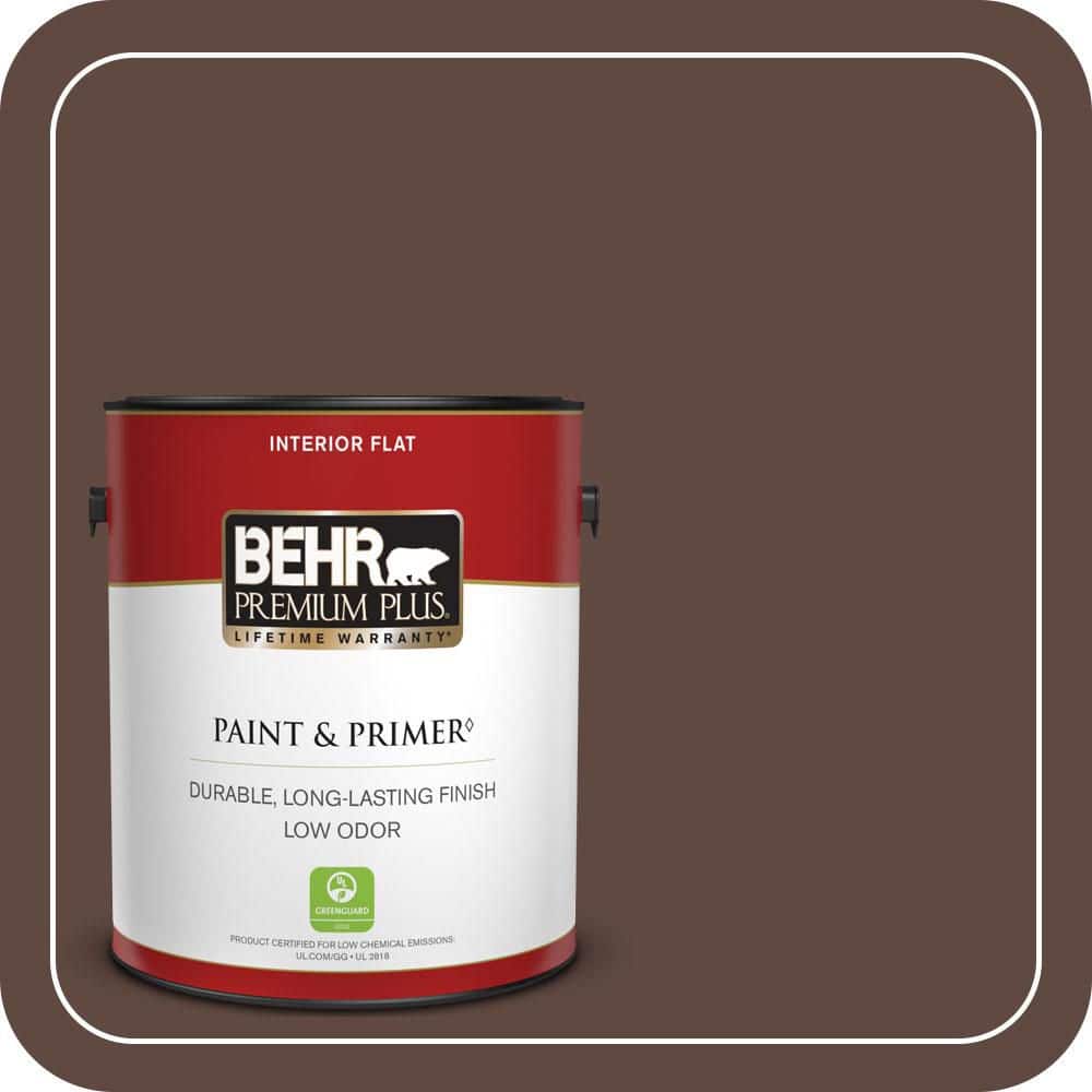 BEHR PREMIUM PLUS 1 gal. #S-G-780 Spiceberry Flat Low Odor Interior ...