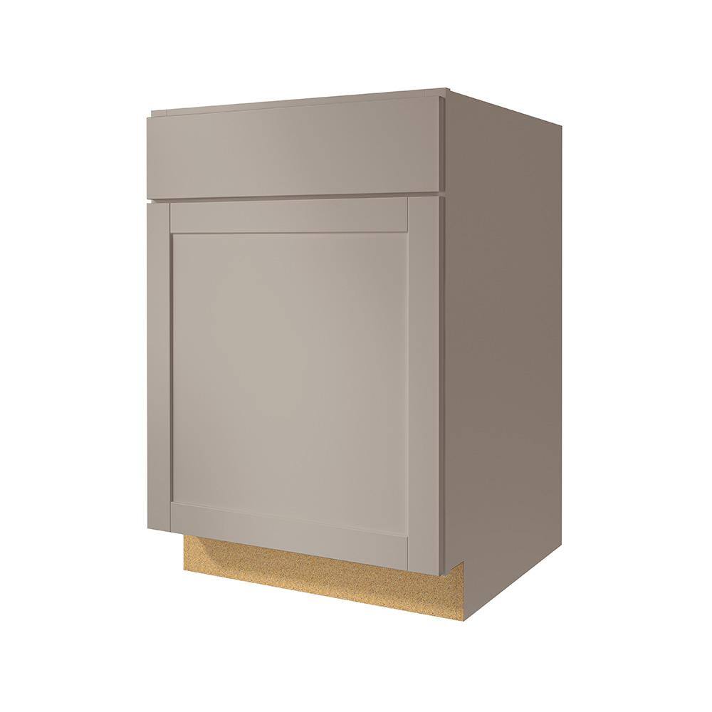 Hampton Bay Westfield Dusk Gray Shaker Stock Assembled Base Kitchen ...