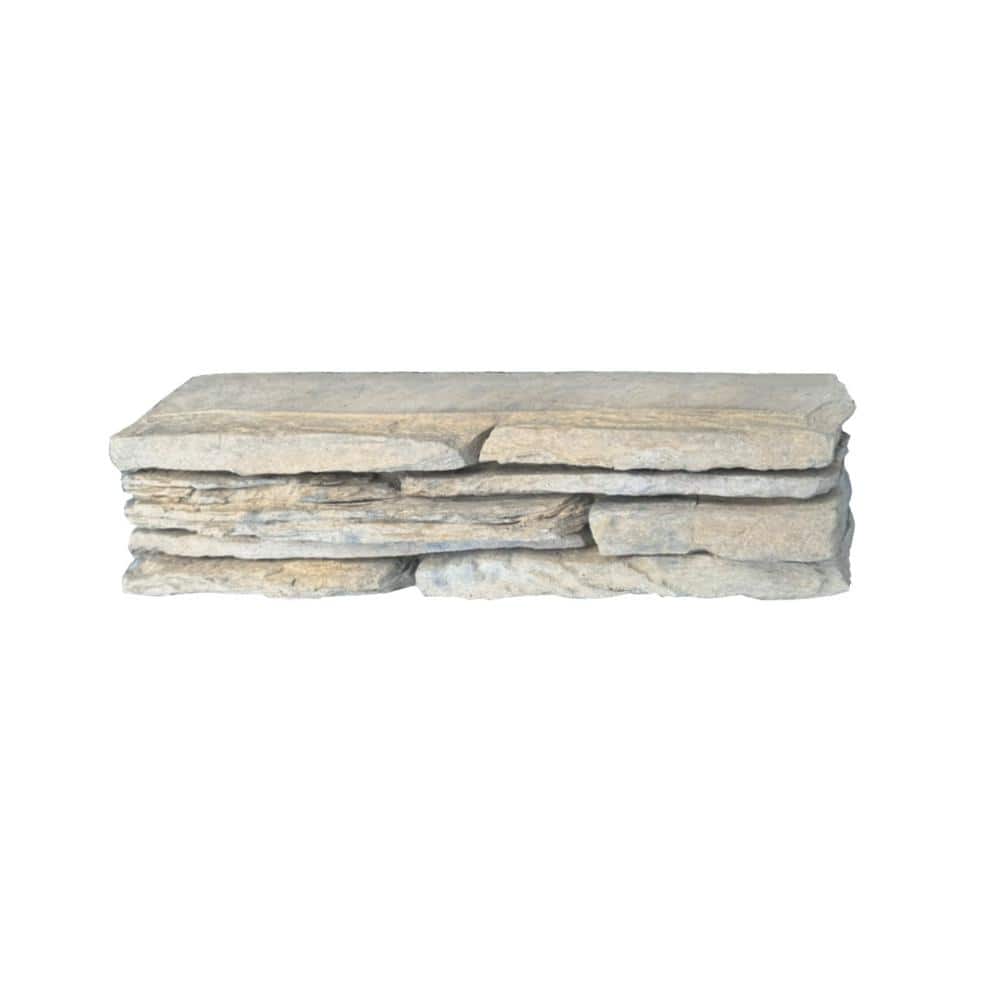 Nantucket Pavers Fieldstone 17.5 in. x 5 in. x 4 in. Tan Variegated ...