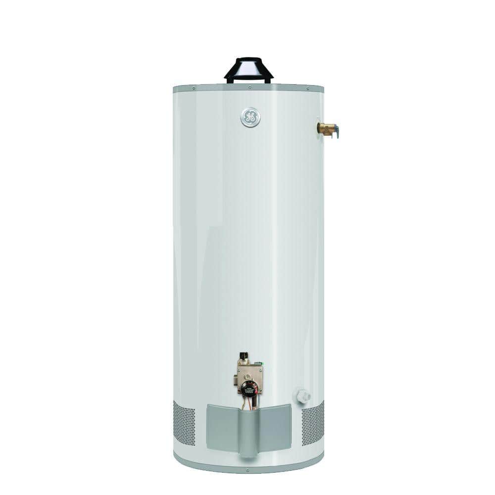 GE 40 Gal. Short 6 Year 36,000 BTU Natural Gas Water Heater GG40S06AVJ00 - The Home Depot