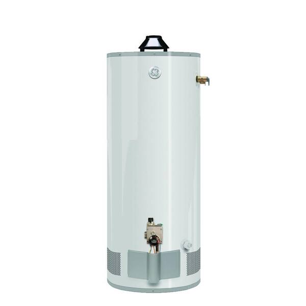 GE 40 Gal. Short 6 Year 36,000 BTU Natural Gas Water Heater ...