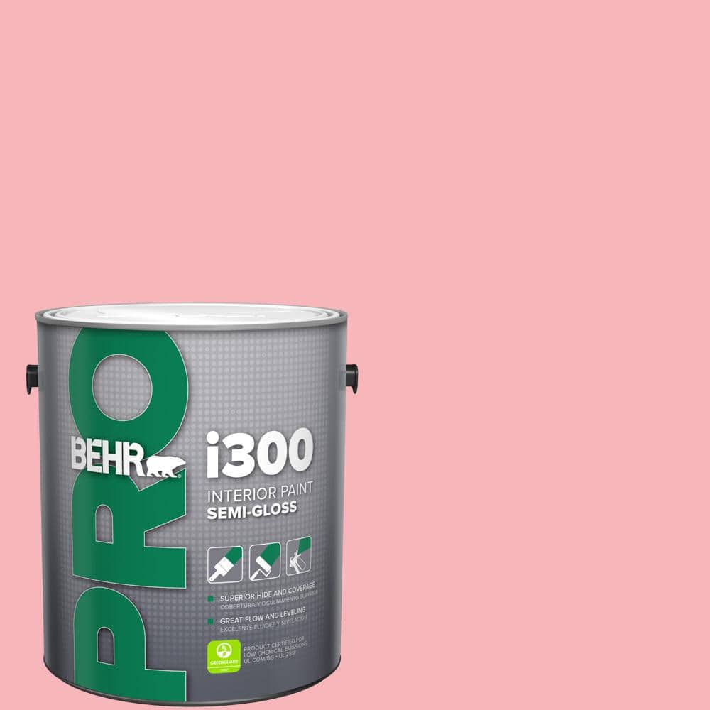 BEHR PRO 1 gal. #130A-3 Ballerina Pink Semi-Gloss Interior Paint ...