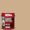 BEHR 1 gal. #PPU7-20 Raffia Ribbon Satin Interior/Exterior Masonry ...
