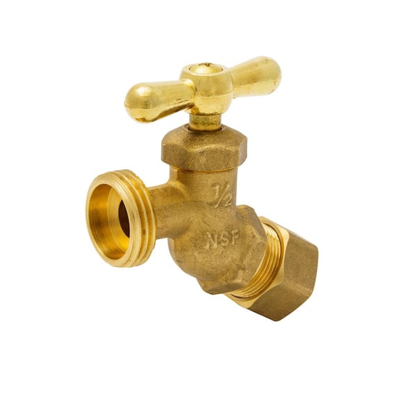 Everbilt 1/2 in. Brass Compression Hose Bibb 102-363HC - The Home Depot