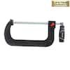 Husky 8 in. Quick Adjustable C-Clamp with Rubber Handle 99684 - The ...